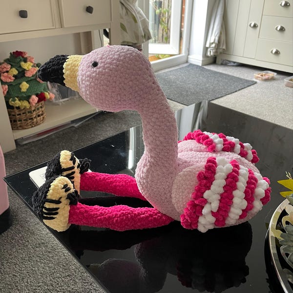 Rosie the Flamingo Crochet Pattern, Amigurumi Crochet Pattern, Handmade ...