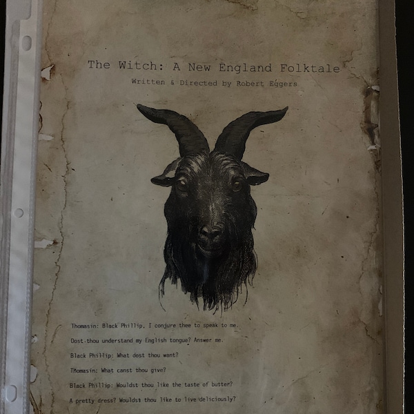 The Witch Film Print, Black Phillip, Wouldst Thou Like to Live ...