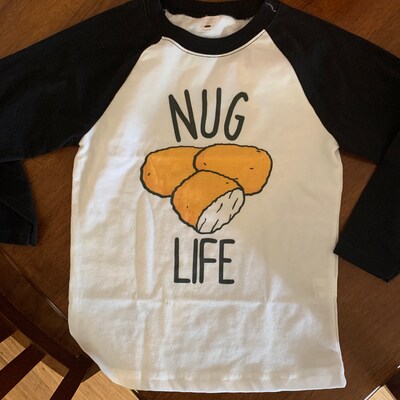 Chicken Nugget Shirt, Kids Funny Shirts, Nug Life Shirt for Baby Boys ...