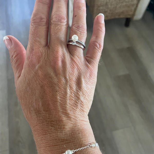 PANDORA Gold DROPLETS SPARKLING Cz Ring New - Etsy