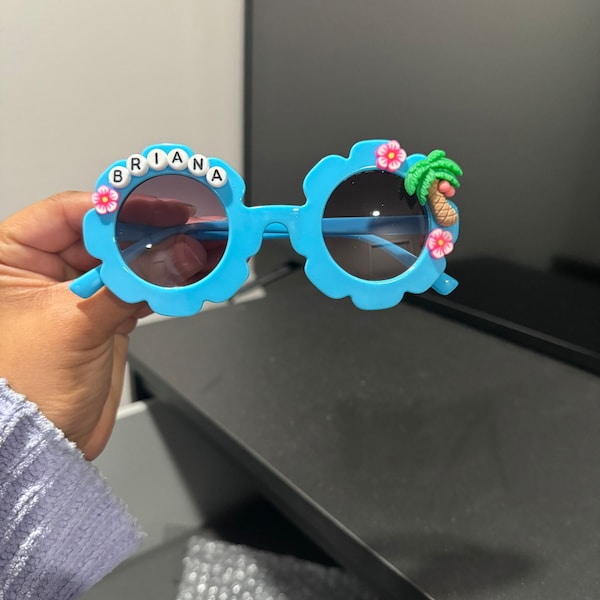 Personalized Sunglasses for Kids, Daisy Glasses, Neutral Glasses ...