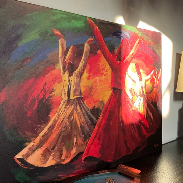 Ahlan Wa Sahlan Islamic Calligraphy, Welcome in Arabic Prints Canvas ...