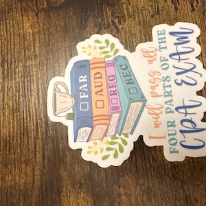 Motivational Stickers for Accountants, Stickers for Future Cpas ...