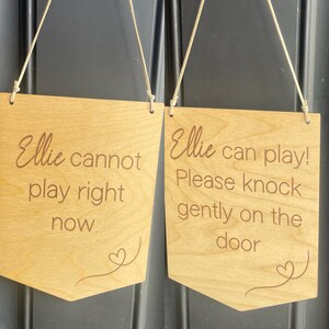 Personalized Double Sided Door Sign for Office Welcome Sign in Session ...