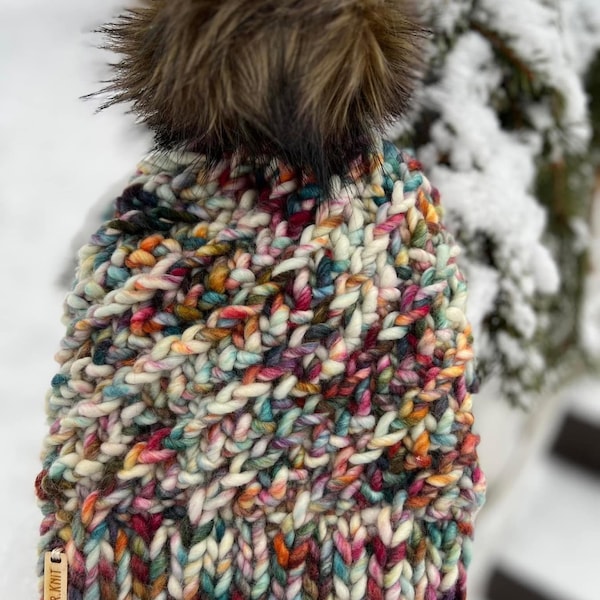 KNITTING PATTERN - the Gales of November Hat, Super Bulky Knit Hat ...