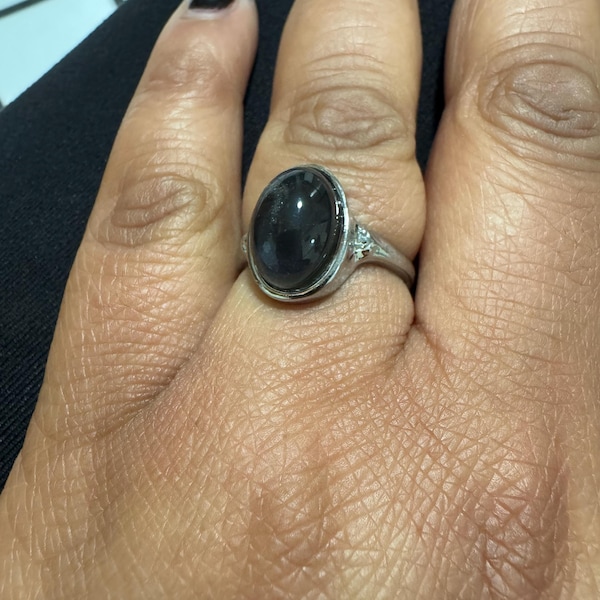 Adult Mood Ring, Silver Plated Color Changing Mood Ring, Size 7 8 9 10 ...