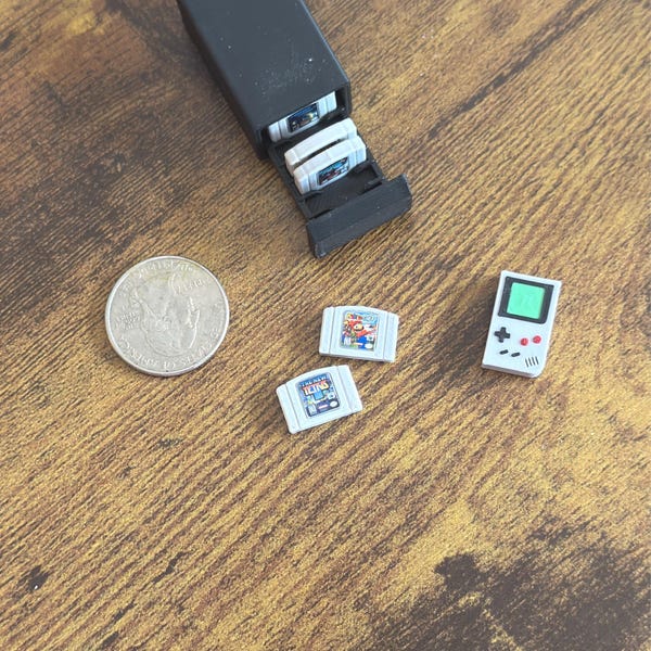 Min64 - Mini Game Console - Add Games and Cart Storage! - Etsy