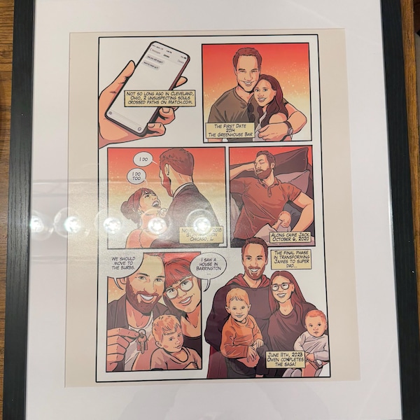 Personalized Custom Comic Strip Wall Art Poster - Etsy