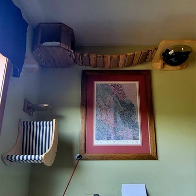 Cat Ceiling 3 Hexagon Shelves, Cat Floating Bridge for Wall, Ceiling ...
