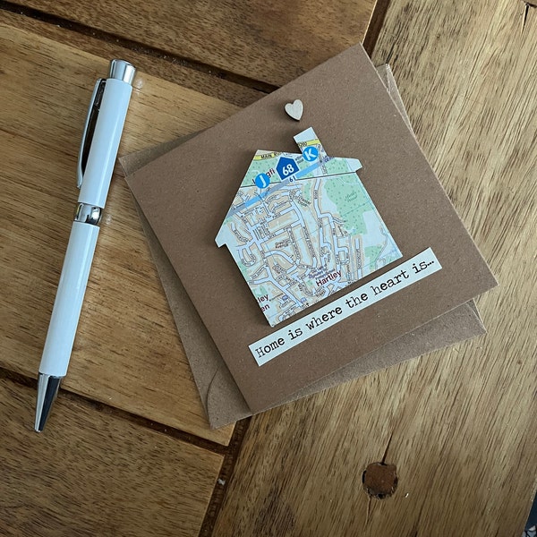 Handmade New Home Card - Etsy UK