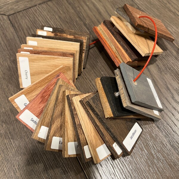 OAK Stain Sample Set_complete Set for Contractors or Home Designers - Etsy