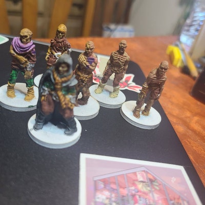 Zombie Horde set of 6, 12k Resin Dungeons and Dragons Dnd Miniatures D ...