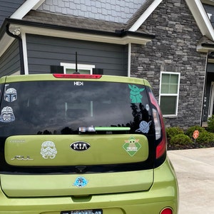 ORIGINAL Saber Wipertags in 4 Colors Attach to Rear Vehicle Wiper ...