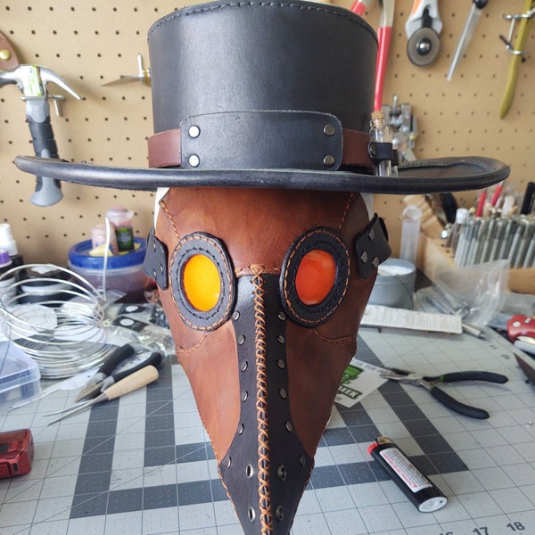 Plague Doctor Hat Pattern - Leather DIY PDF Template - Etsy