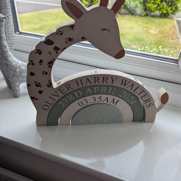 Engraved Stacking Giraffe - Etsy