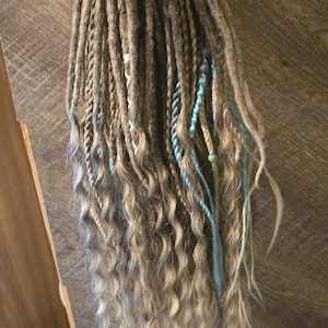 Ombre Blue 57 DE Soft Dreadlocks Full Set Second Live Set 23,6 Inch ...