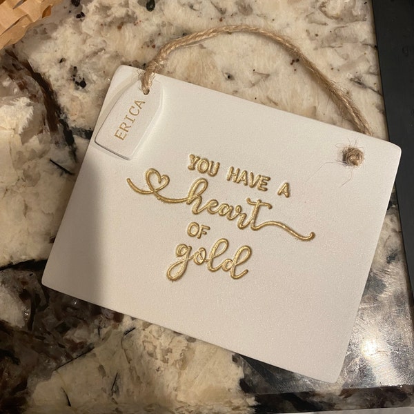 You Have a Heart of Gold - Personalised Gift for Friend - Thank You ...