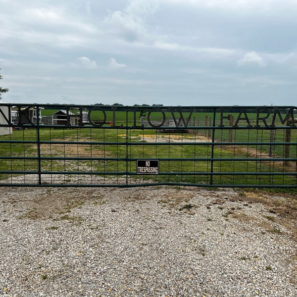 Custom Farm Gate Name Letters - Etsy