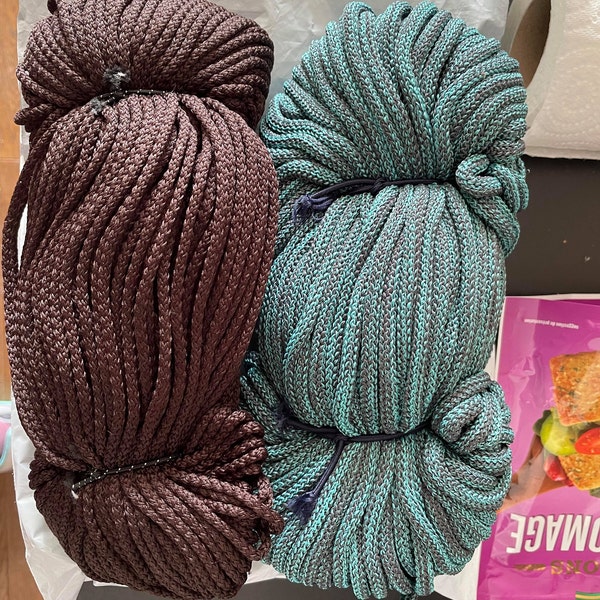 Rope Cord, Crochet Rope, 3mm Cord, Mecrame Cord, Polyester Rope, Yarn ...