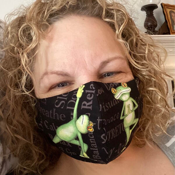 Cotton Frogs Yoga Poses Stretching Exercise Back in 5 Minutes Black ...