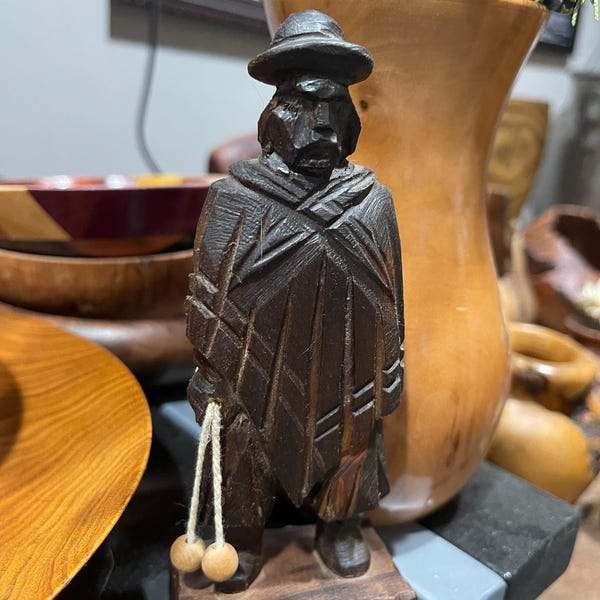 Beautiful Mid Century Wooden Carved African Man Sculpture.6" X 9" - Etsy