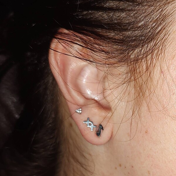 Viking Runes Earrings, Runic Alphabet Earrings, Norse Earrings, Runic ...