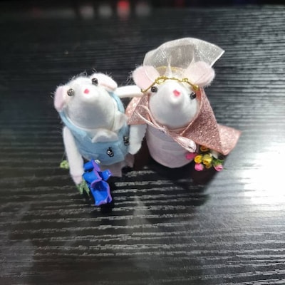Bespoke Wedding Mice. Customised Bride and Groom Mice. A Wonderful ...