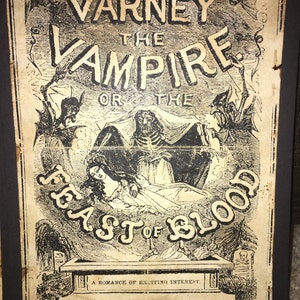 Penny Dreadful Varney the Vampire Reproduction Cover Art Print A4 Size ...