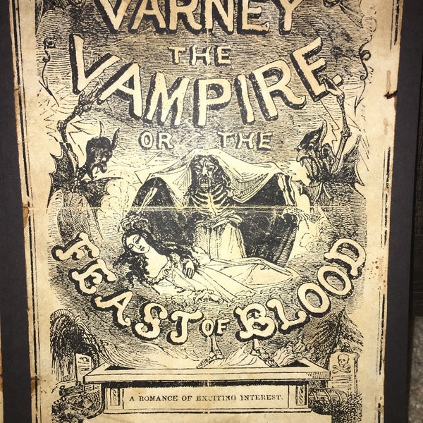 Penny Dreadful - Varney the Vampire Reproduction Cover Art Print A4 ...