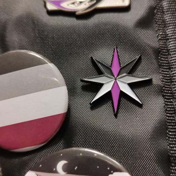 Aroace Starburst Pin - Etsy