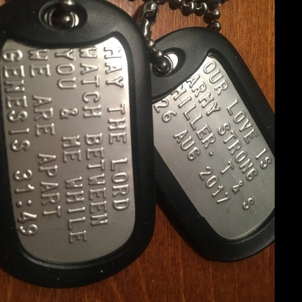 Military Style Dog Tags Custom Made to Order - Etsy