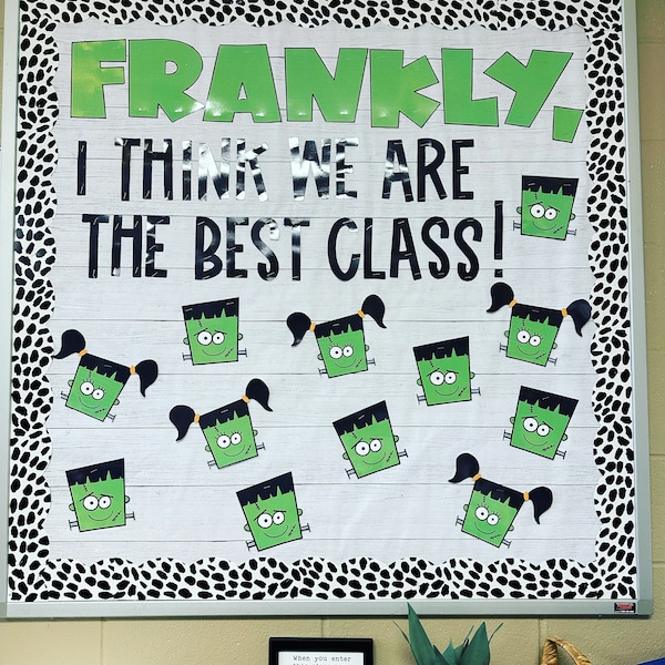 Frankenstein Halloween Bulletin Board Kit: Student Activity (digital ...