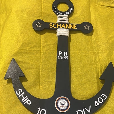 US Navy PIR Anchor / Navy Graduation Anchor / PIR / Navy Boot Camp ...