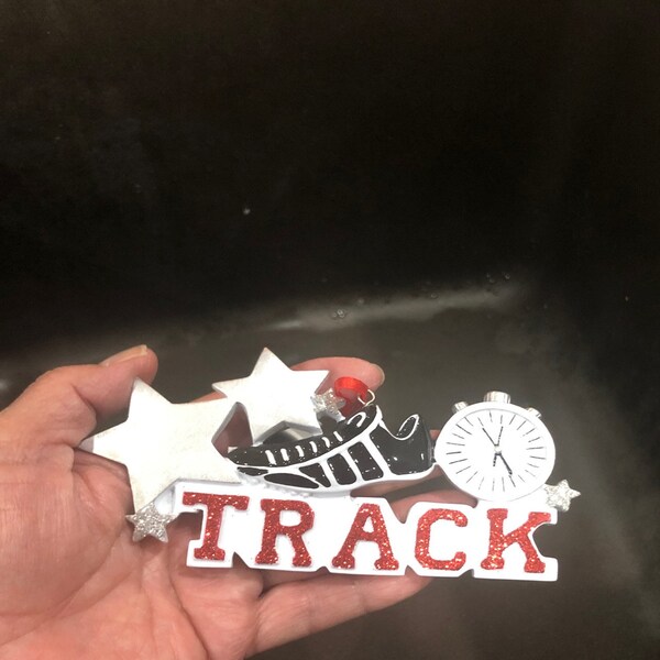 Track Field Runner Athlete Marathon Personalized Christmas Ornament ...
