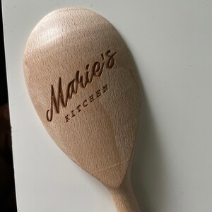 Personalised Engraved Wooden Spoon Custom Text Baking Baker | Etsy