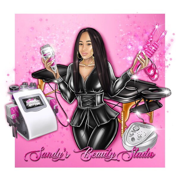 Body Slimming Logo/body Contouring Logo/massage Cartoon Logo/body ...