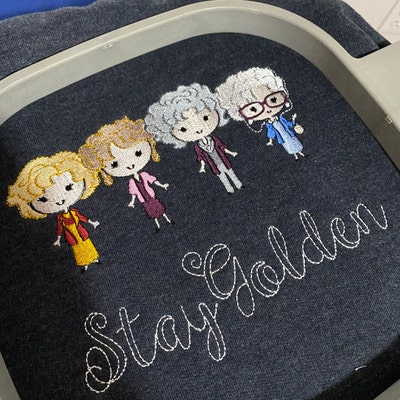 Golden Girls Caricature Machine Embroidery Download TWO SIZES - Etsy
