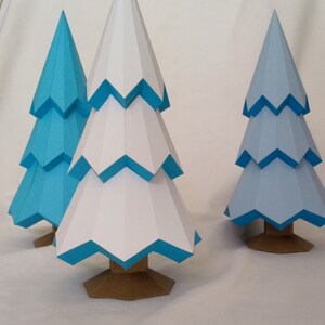Four Seasons Tree 3D Papercraft PDF Pattern, DIY Low Poly Origami Model ...