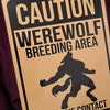 Werewolf Sign, Werewolf Breeding Area, Werewolf Gift, Urban Legends ...