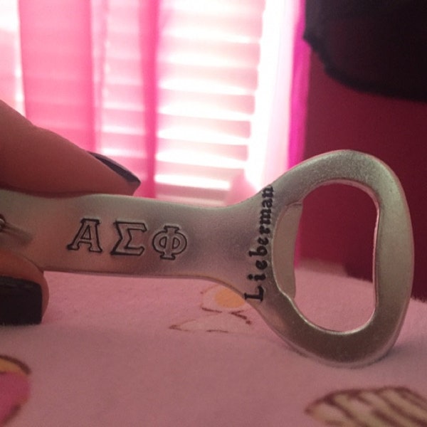 Fraternity Bottle Opener - Greek Custom Key Chain, Big Brother Little ...