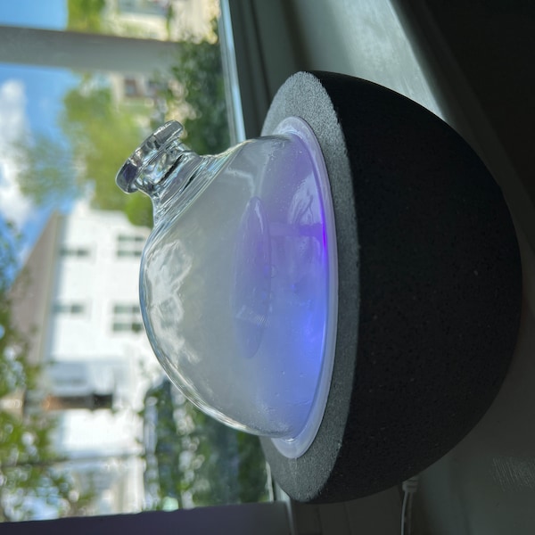 Black Ash Luna | Glass Dome & Speckled Concrete Diffuser | Essential ...