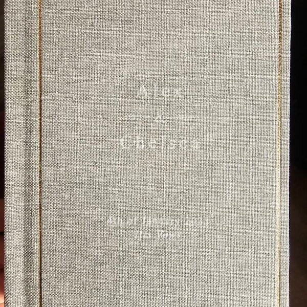 Custom Guest Book, Personalized Wedding Signing Guest Book, Engagement ...