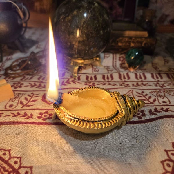 Brass Arti Diya With Handle - Etsy