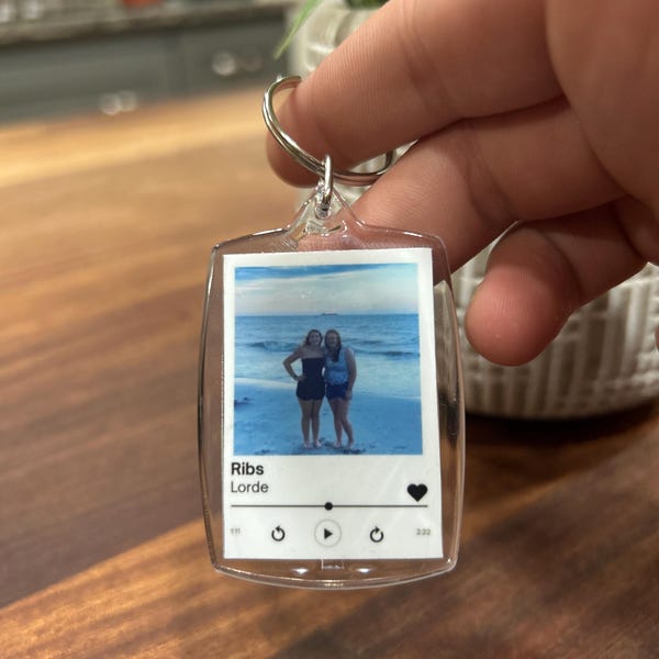 Personalized Polaroid Photo Keychain Custom Gift for Anniversary ...