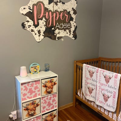 Personalized 3D Nursery Baby Name Sign Custom Wood Name Plaque ...