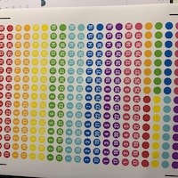 RAINBOW CHECKLIST Printable Planner Stickers + Cut Files | Printable ...
