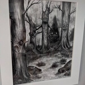 Spooky Bog Creature Creepy Cute Dark Art Fantasy | Etsy