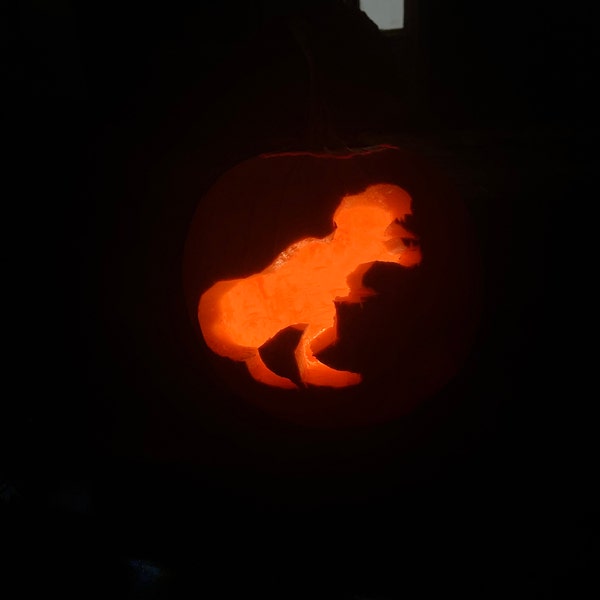 Dinosaur Pumpkin Stencils || Printable Dinosaur Pumpkin Carving ...