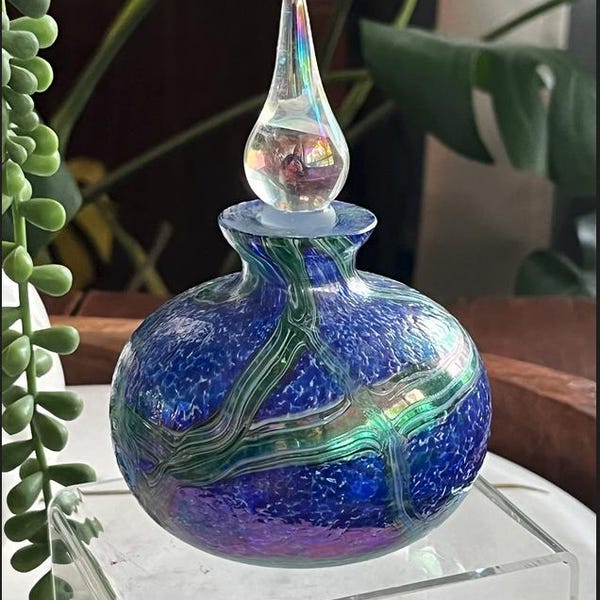 Van Briggle Pottery Ming Blue Lotus Bowl With Flower Frog, Colorado ...