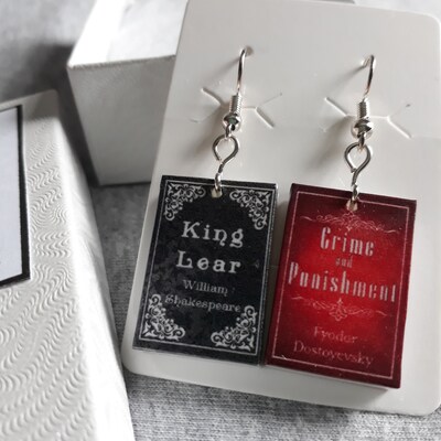Miniature Book Earrings, Classic Novel Earrings, Little Women ...
